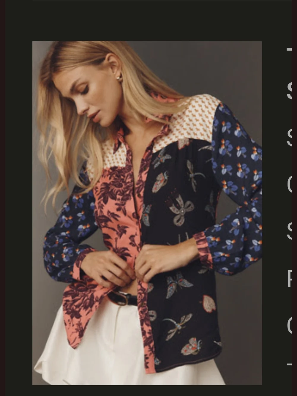 Tops | Iso Paz Button Down In This Print | Poshmark